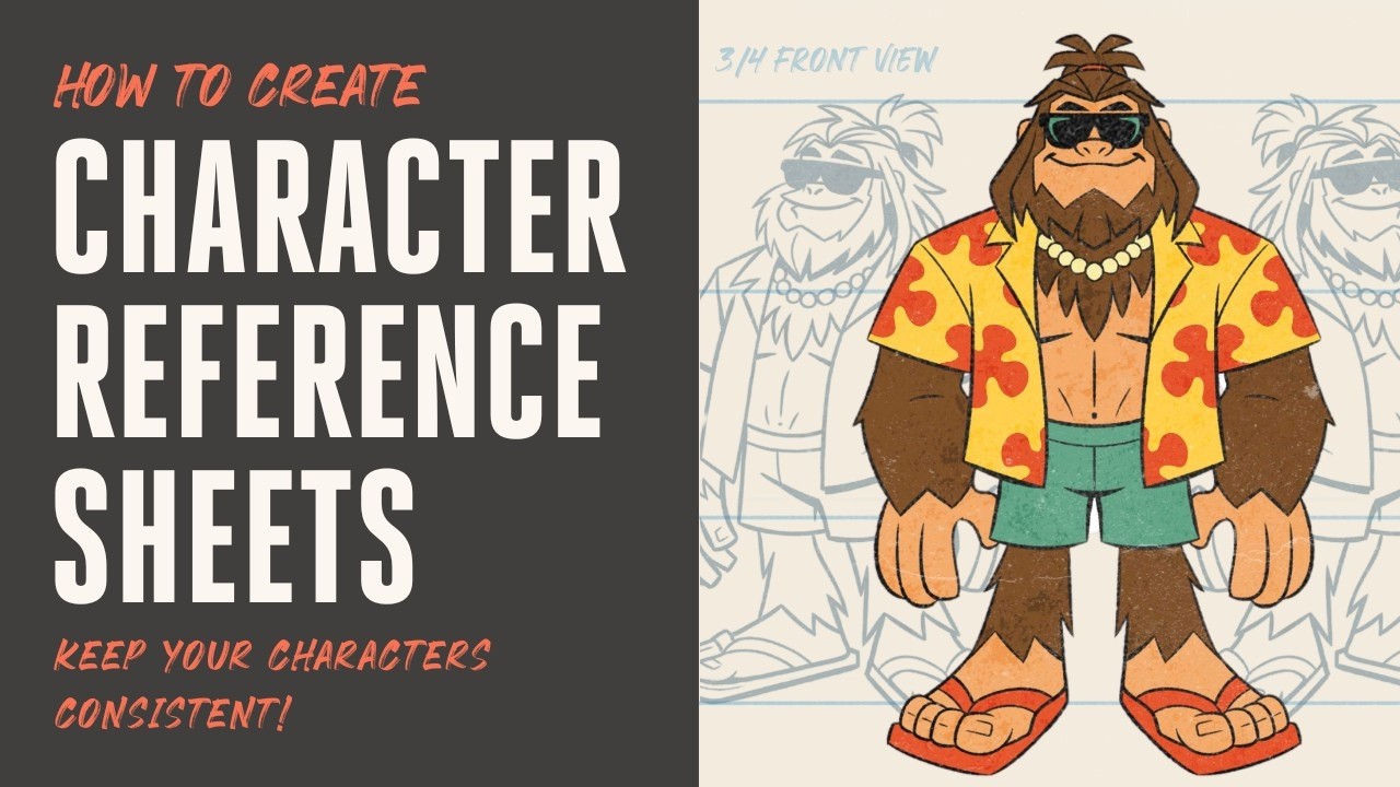 How To Create Character Reference Sheets Youtube