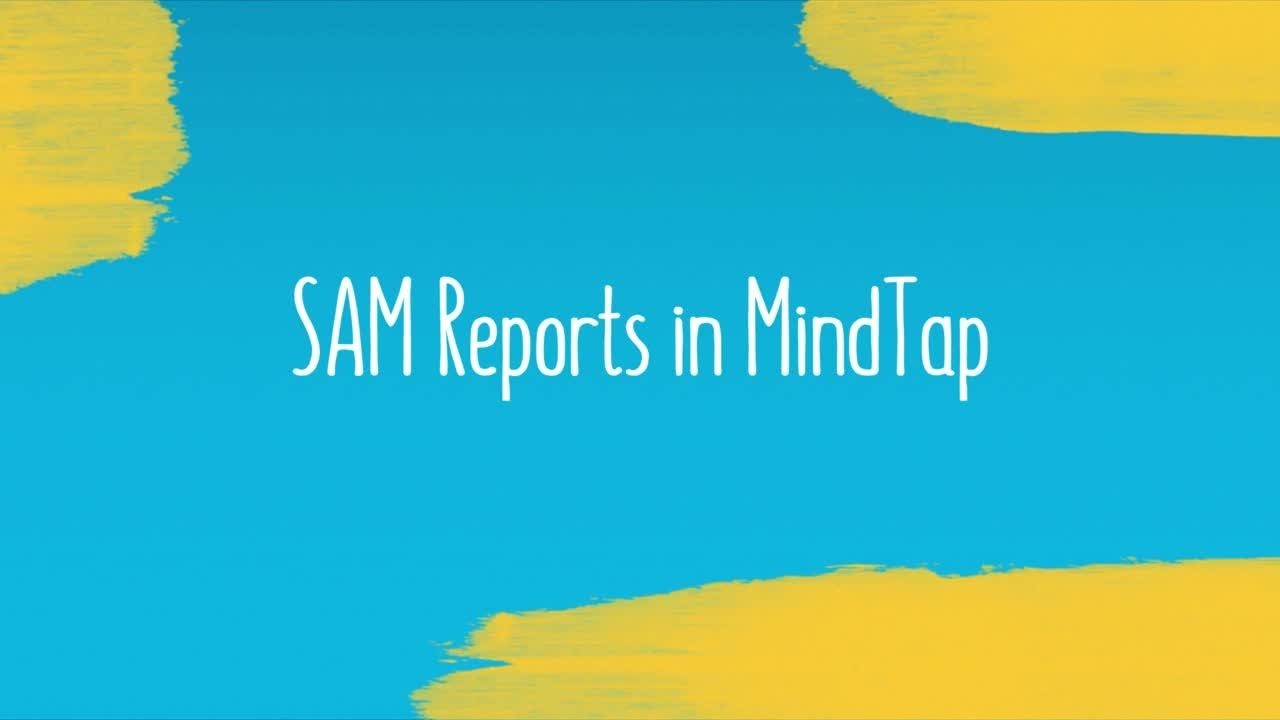 Sam Reports In Mindtap Youtube