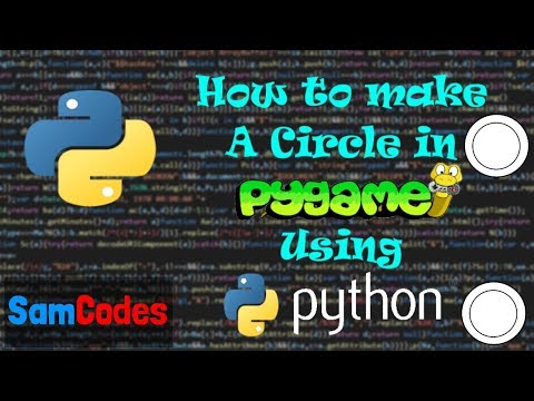 How To Make A Circle In Pygame Using Python Youtube