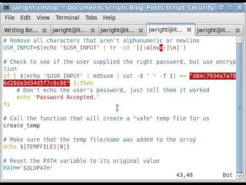 Writing Better Shell Scripts Part 3 Video Youtube