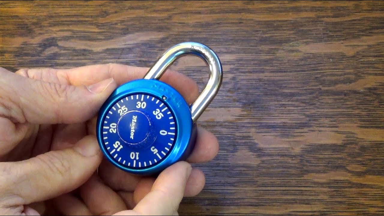 How To Open A Combination Dial Lock Youtube