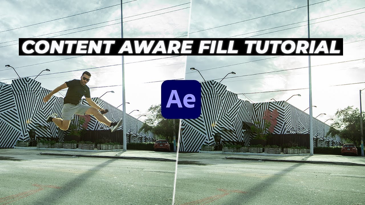 After Effects Tutorial Content Aware Fill Object Removal Youtube