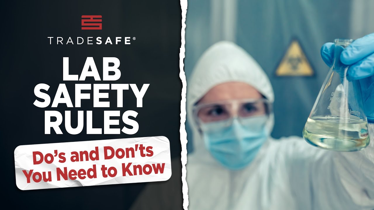Working In A Lab Safety Donts Lab Safety Basics Don T Forget The