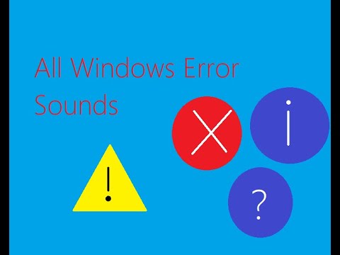 All Windows Error Sounds Youtube