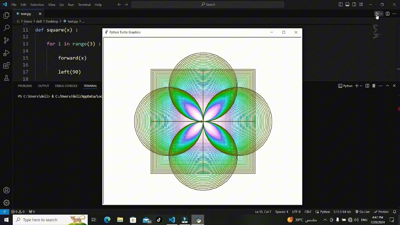 Python Graphic Turtle Python Designs Youtube