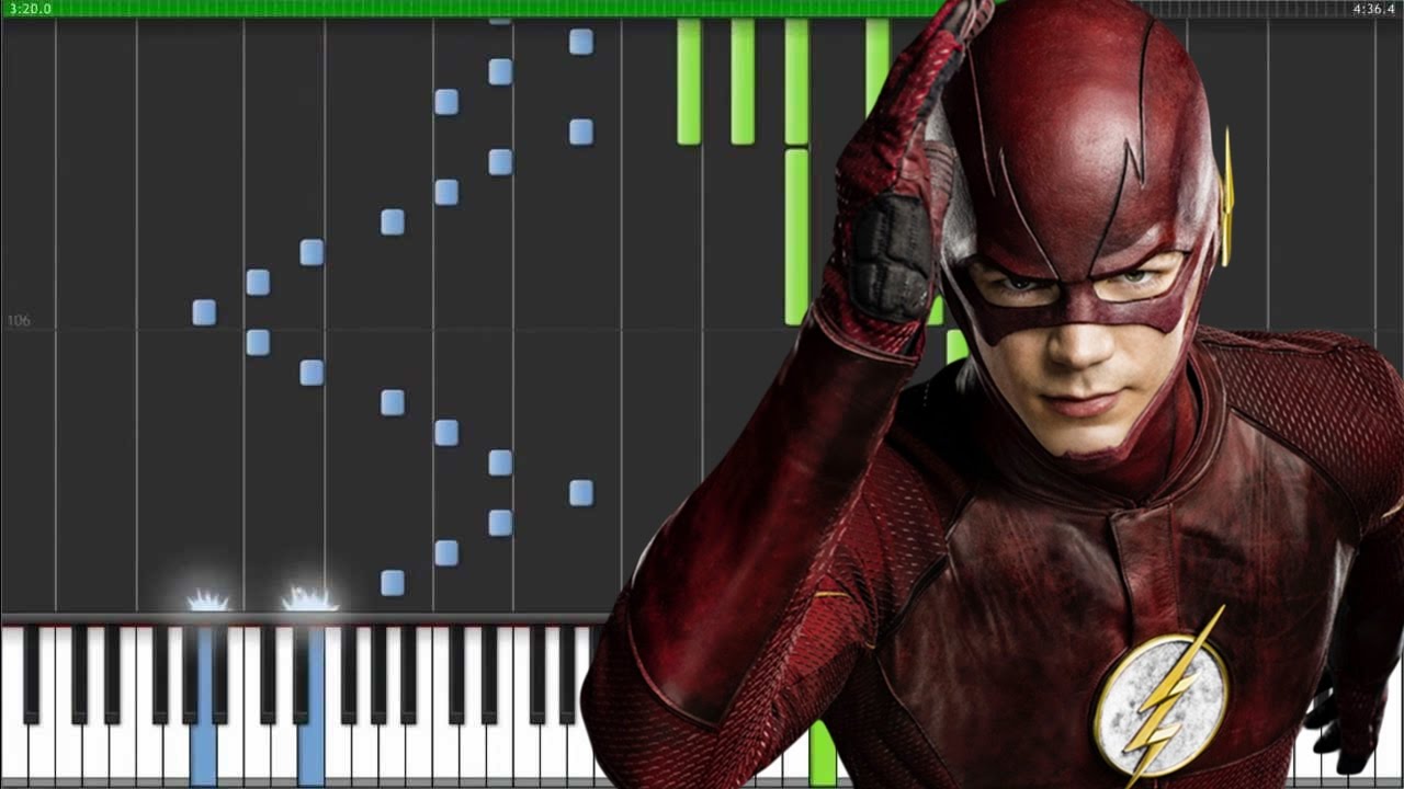Full Cw S The Flash Ost Main Theme Blake Neely Synthesia Piano