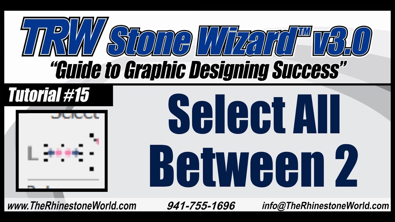 Trw Stone Wizard 3 Tutorial 15 Select All Between 2 Youtube