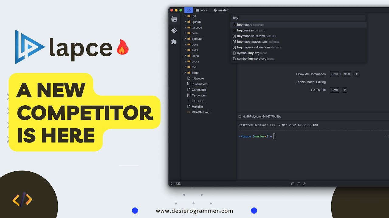 Lapce A New Rust Powered Text Editor In Town Youtube