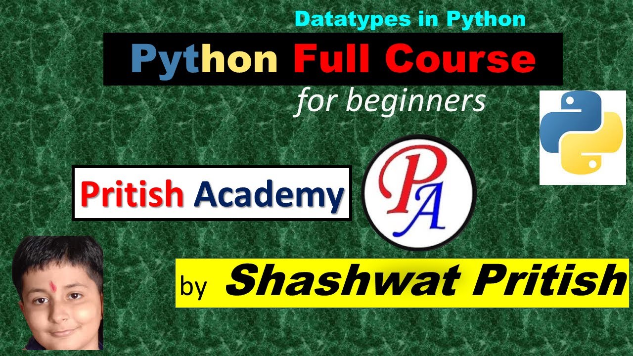 Datatypes And Type Function In Python Youtube