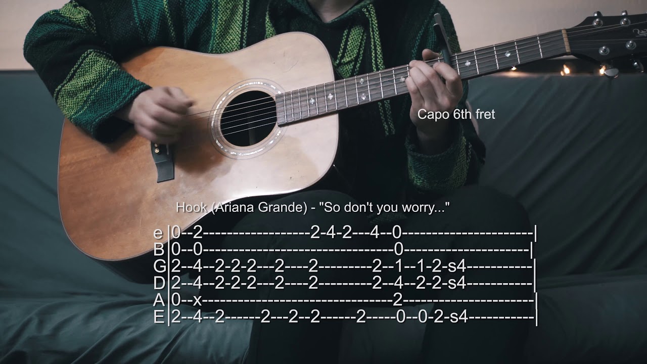 How To Play The Way Sam Kim Ariana Grande Guitar Tabs Youtube