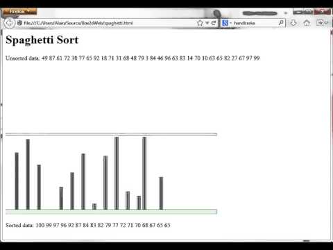 2d Spaghetti Sort Youtube