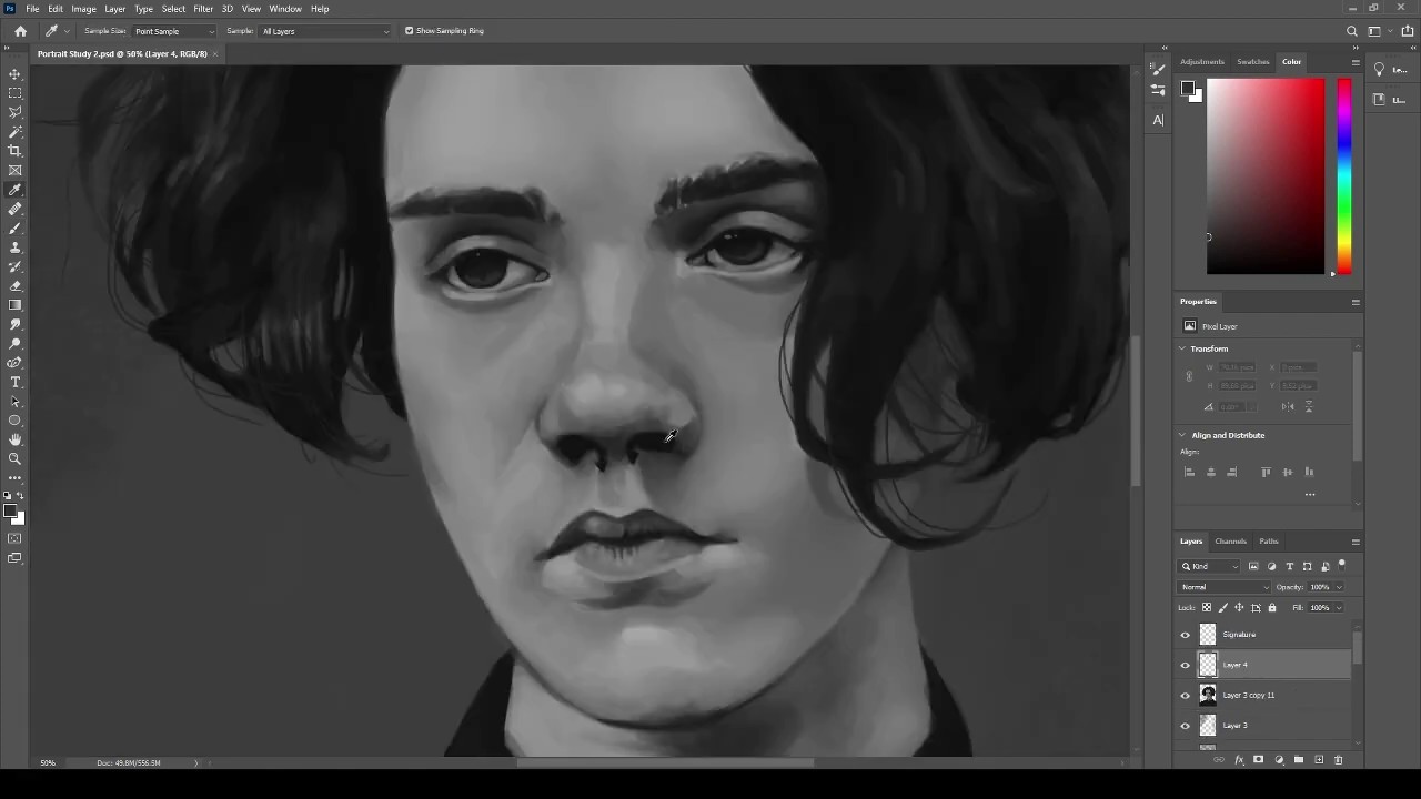 Speedpaint Portrait Study Youtube