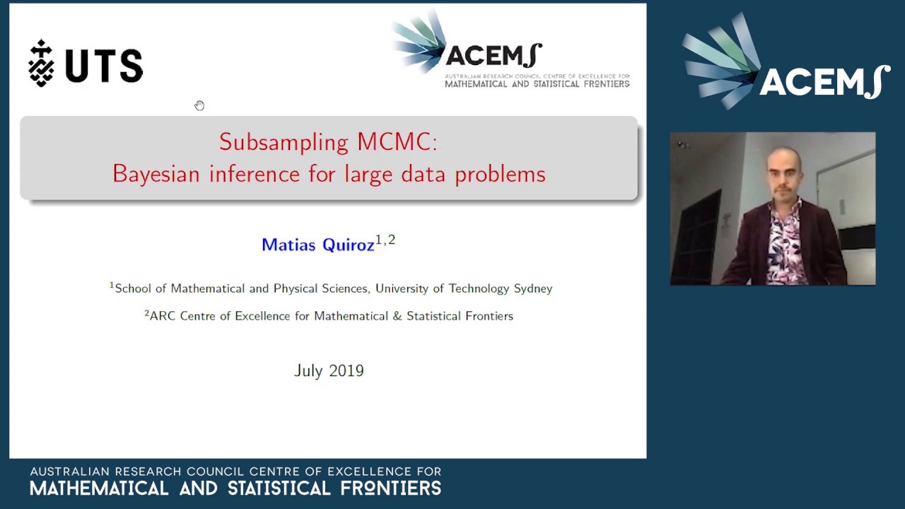 Subsampling Mcmc Bayesian Inference For Large Data Problems Youtube