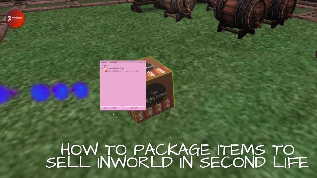 How To Package Items To Sell In Second Life Youtube