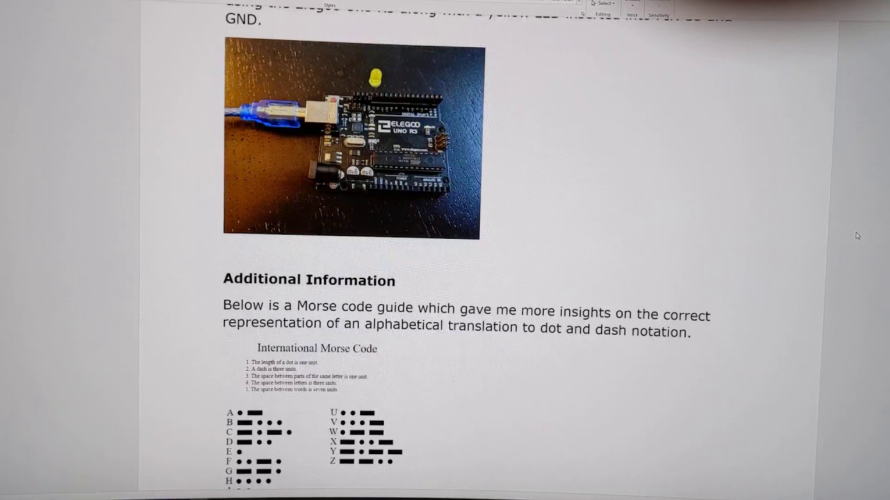 Project1 Morse Code Led Youtube