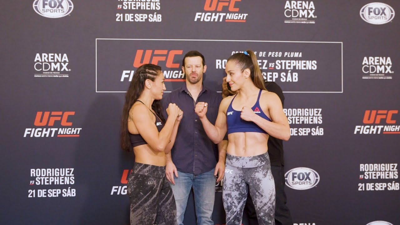 Ufc Mexico City Carla Esparza Vs Alexa Grasso Weigh In Staredown
