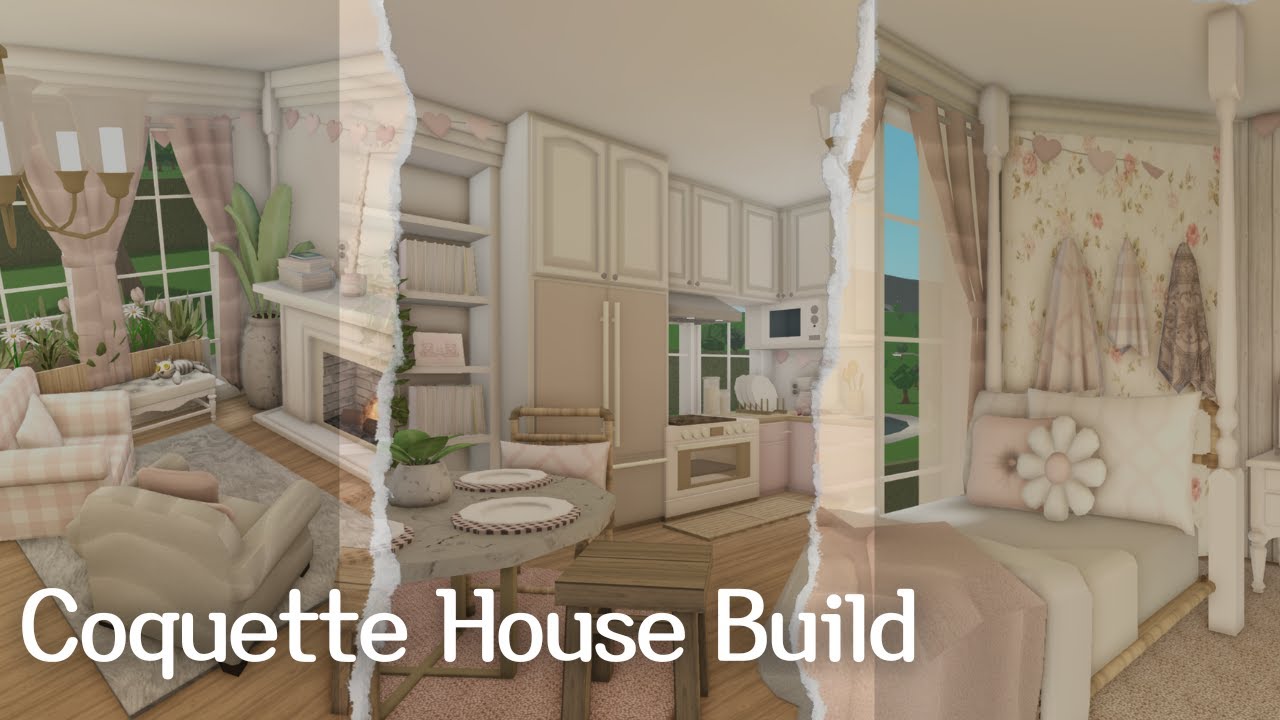 Building A Coquette House In Bloxburg Youtube