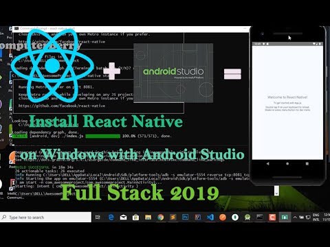 How To Install React Native On Windows With Android Studio Full Stack