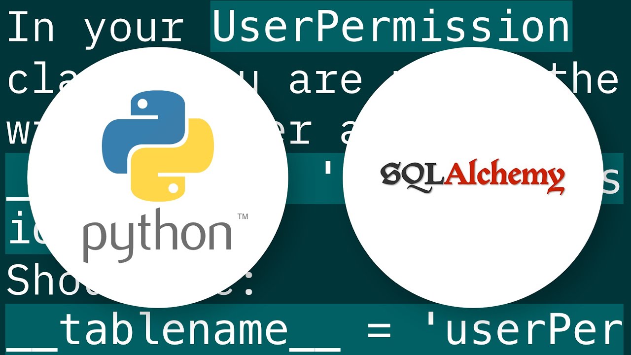Sqlalchemy Attributeerror Str Object Has No Attribute C Youtube