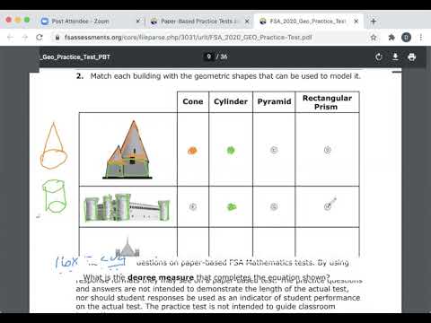 Geometry Eoc Part 1 Florida End Of Course Exam Practice Test Youtube