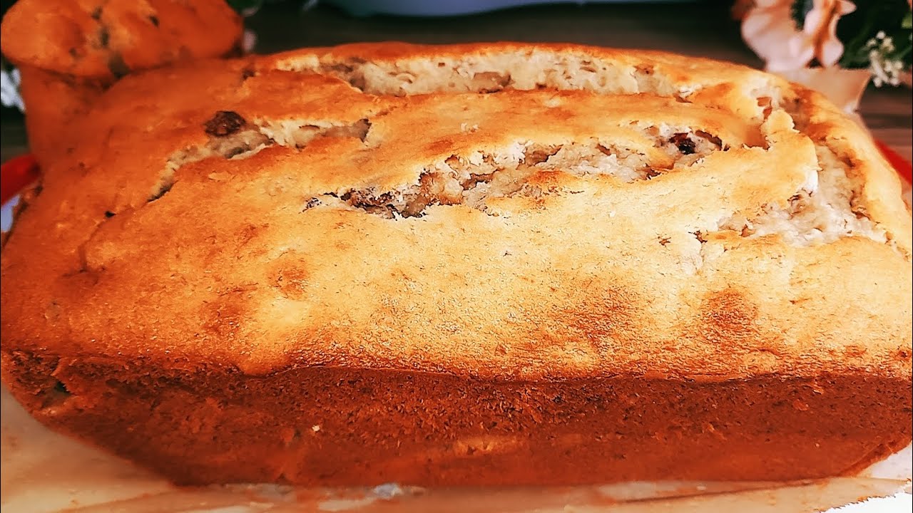 Delicious Moist And Fluffy Banana Bread Recie A Slice Of Heaven Youtube
