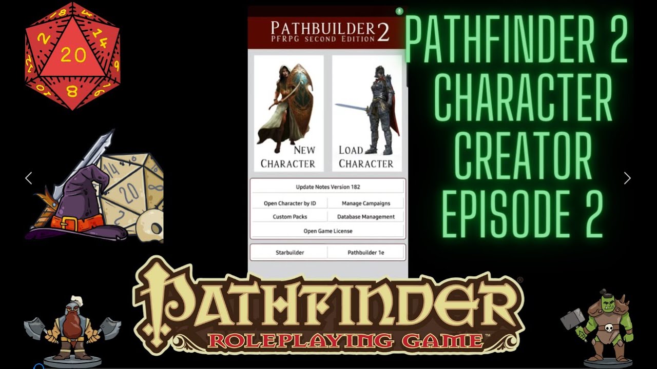 Pathfinder 2 Character Creation Episode 2 Youtube