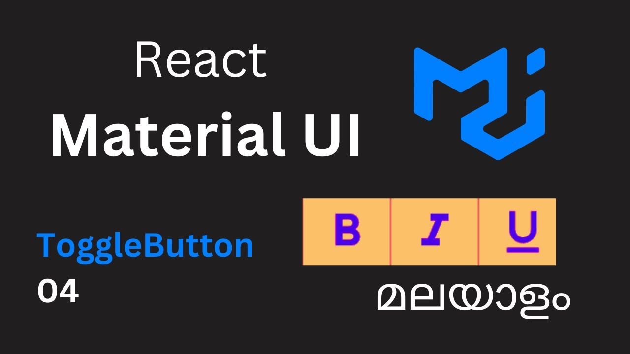 4 React Material Ui Togglebutton Youtube