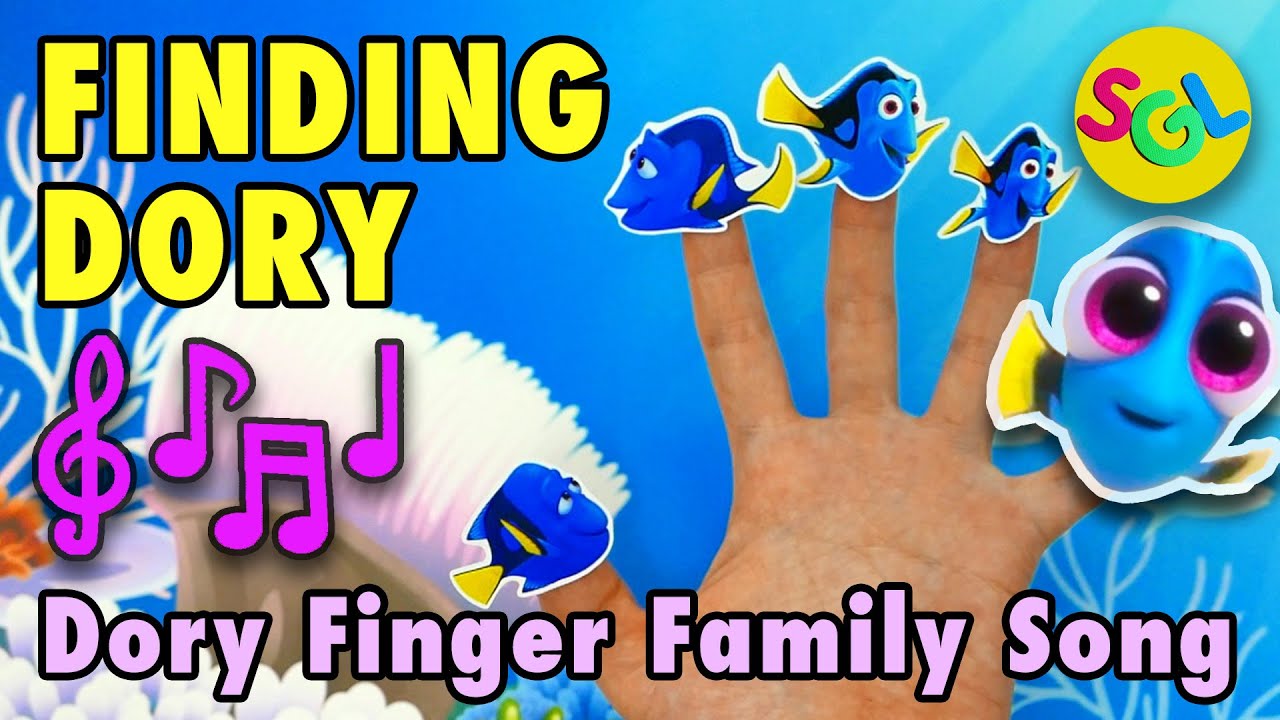 Finding Dory Finger Family Nursery Rhymes Song For Kids Baby Dory