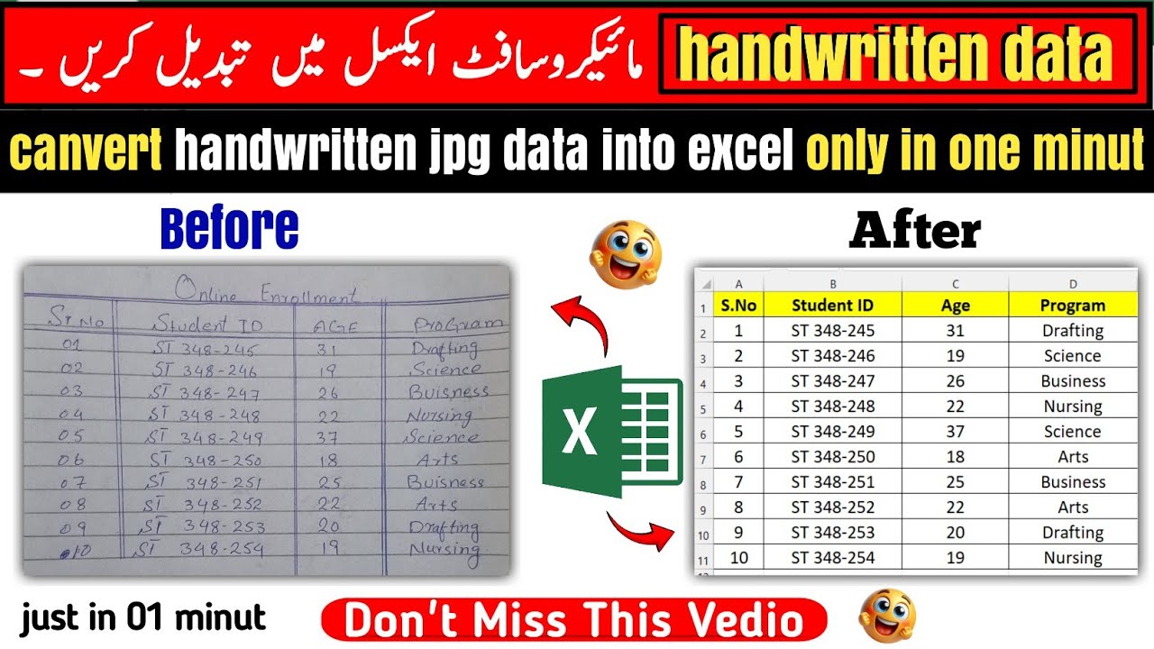 How To Convert Image To Text In Excel рџ Turn Handwritten Notes Into