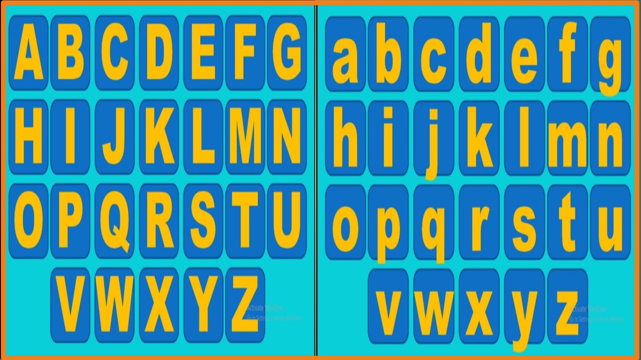 Capital Alphabet Small Alphabet A B C D E F G H I J K L M N O P Q R S