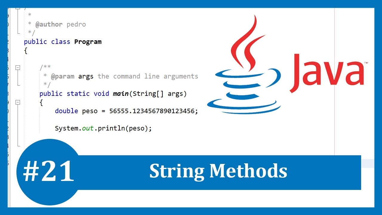 Java Tutorial 21 String Methods Youtube