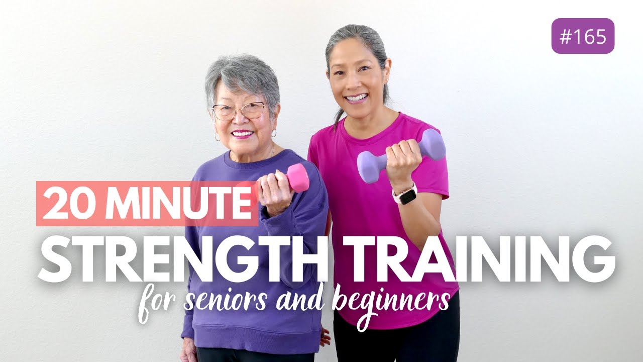 Chair Workout 20 Minute Strength Training For Seniors Beginners