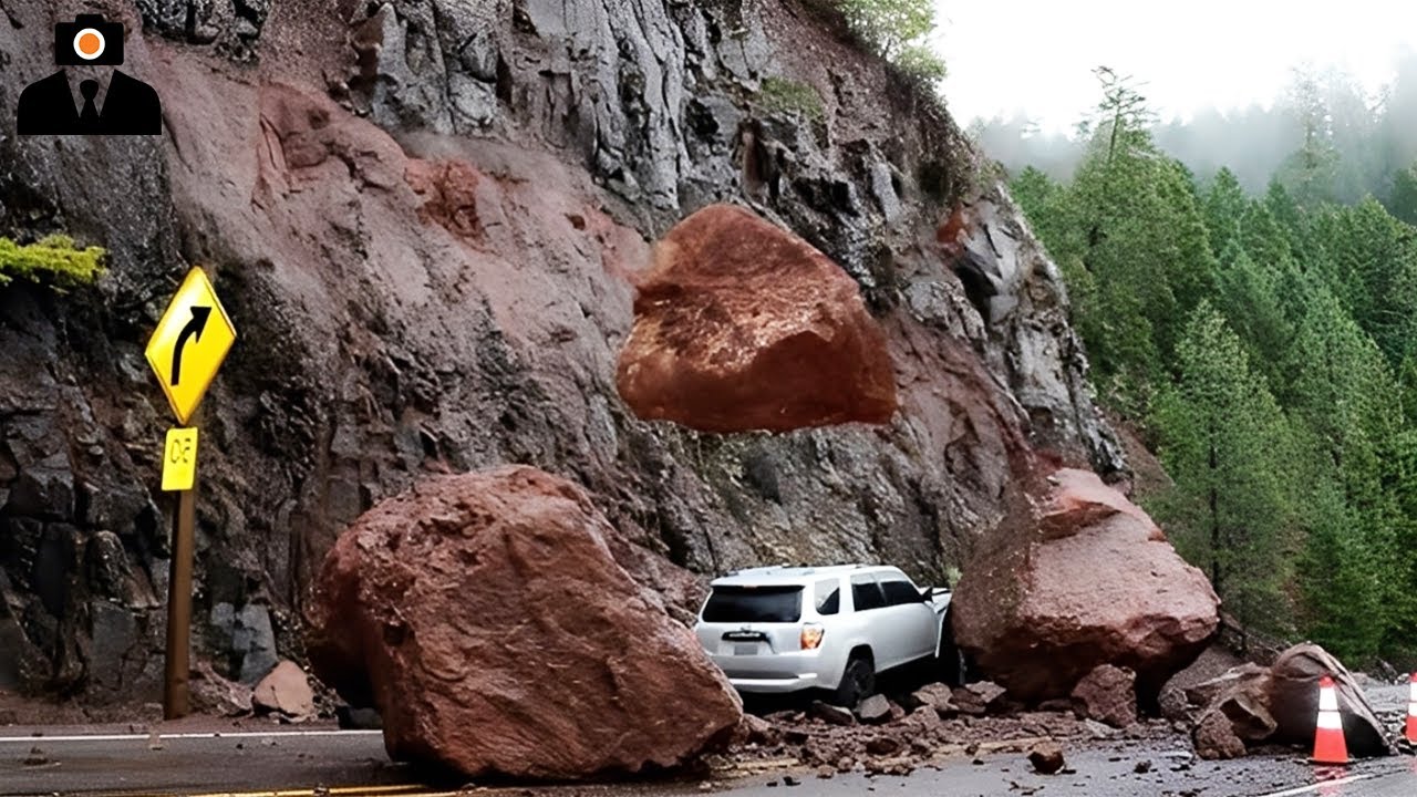 Massive Rockfalls Caught On Camera 6 Youtube