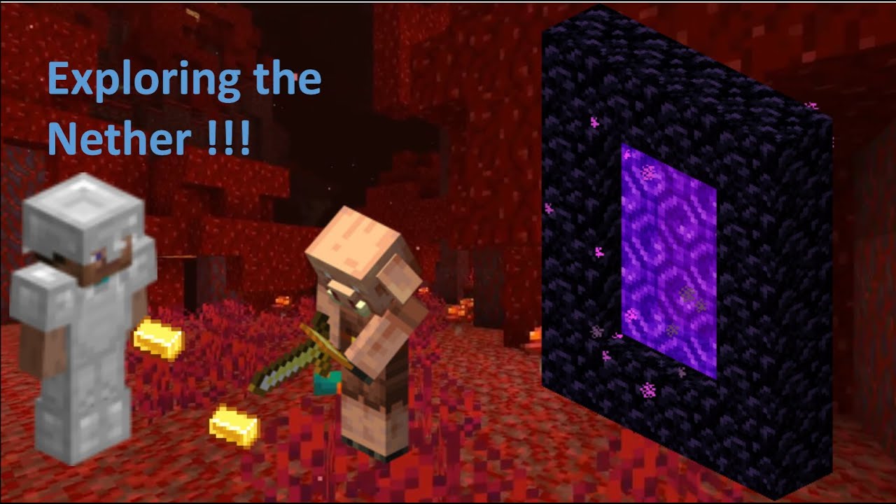 Exploring The Nether In Minecraft Youtube