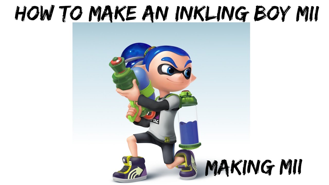 How To Make An Inkling Boy Mii Youtube