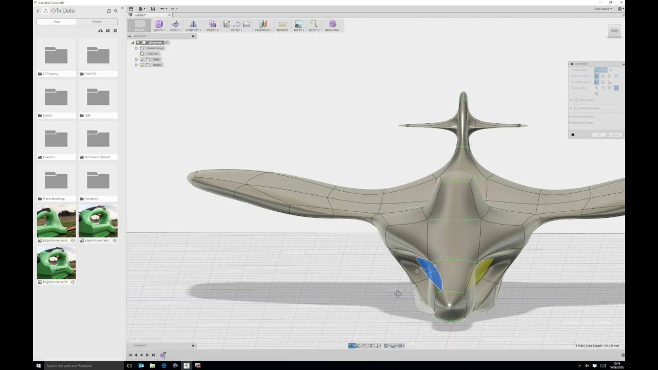 Fusion 360 Freeform Modelling Youtube