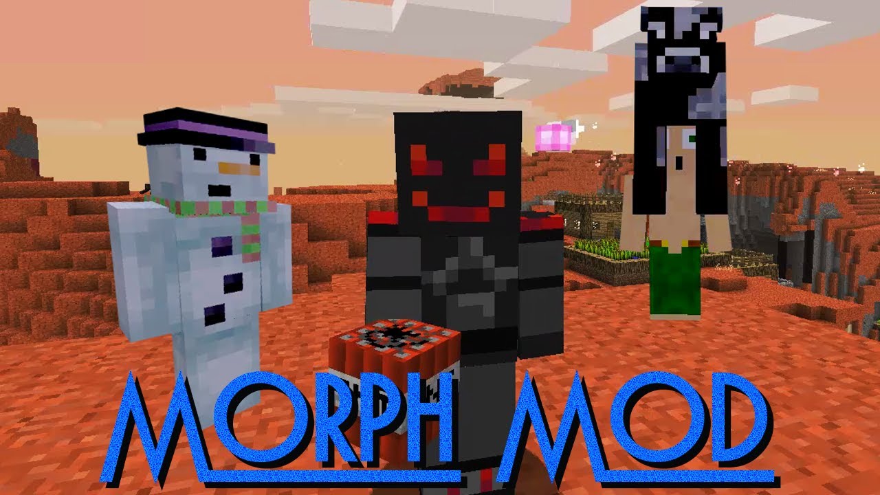 Minecraft Mod Showcase Morph Mod Youtube