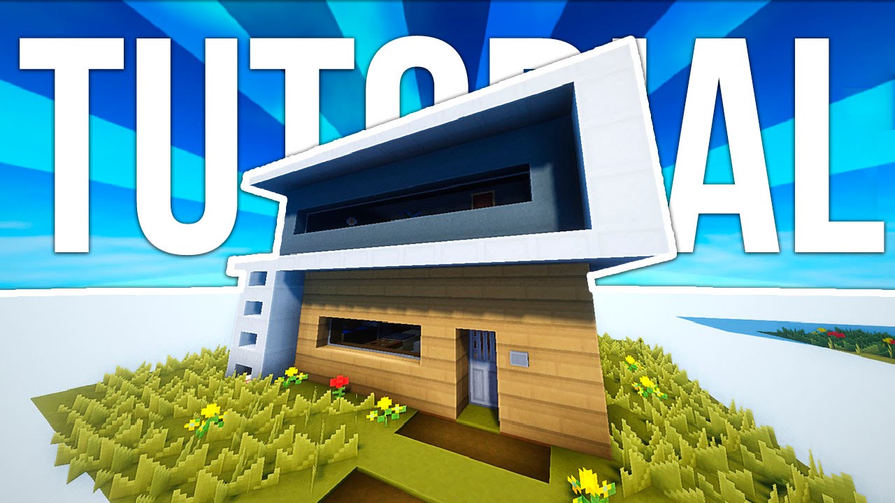 Tutorial Casa Moderna Sencilla Minecraft Youtube