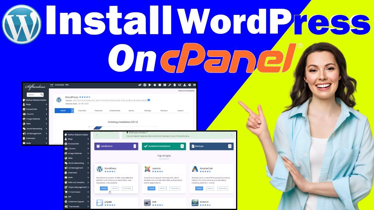 How To Install Wordpress In Cpanel Full Tutorial 2024 Youtube
