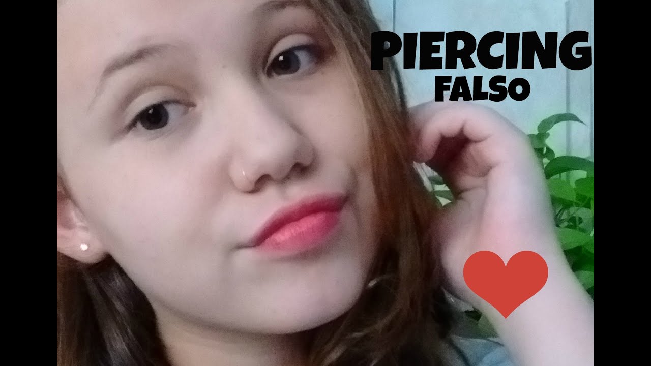 Como Fazer Piercing Falso Youtube