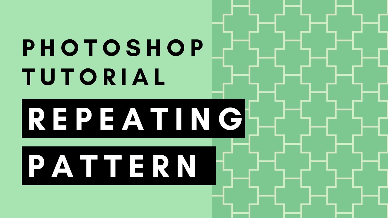 How To Create A Repeating Pattern In Photoshop Youtube
