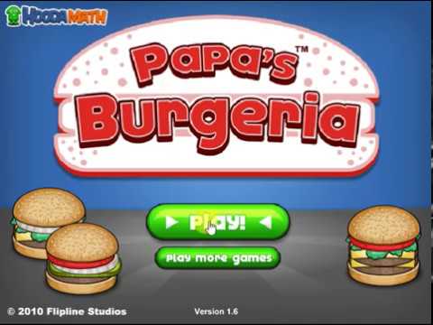 Hooda Math Papa S Burgeria With Daniel Youtube