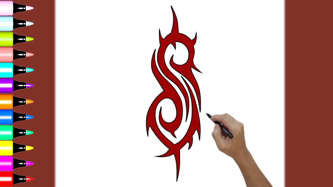 How To Draw Slipknot S Logo Easy Drawing Step By Step Youtube
