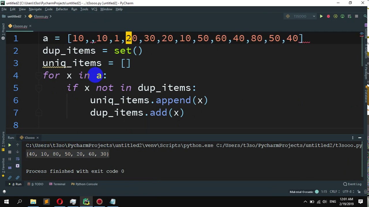 How To Remove Duplicates From A Python List Youtube