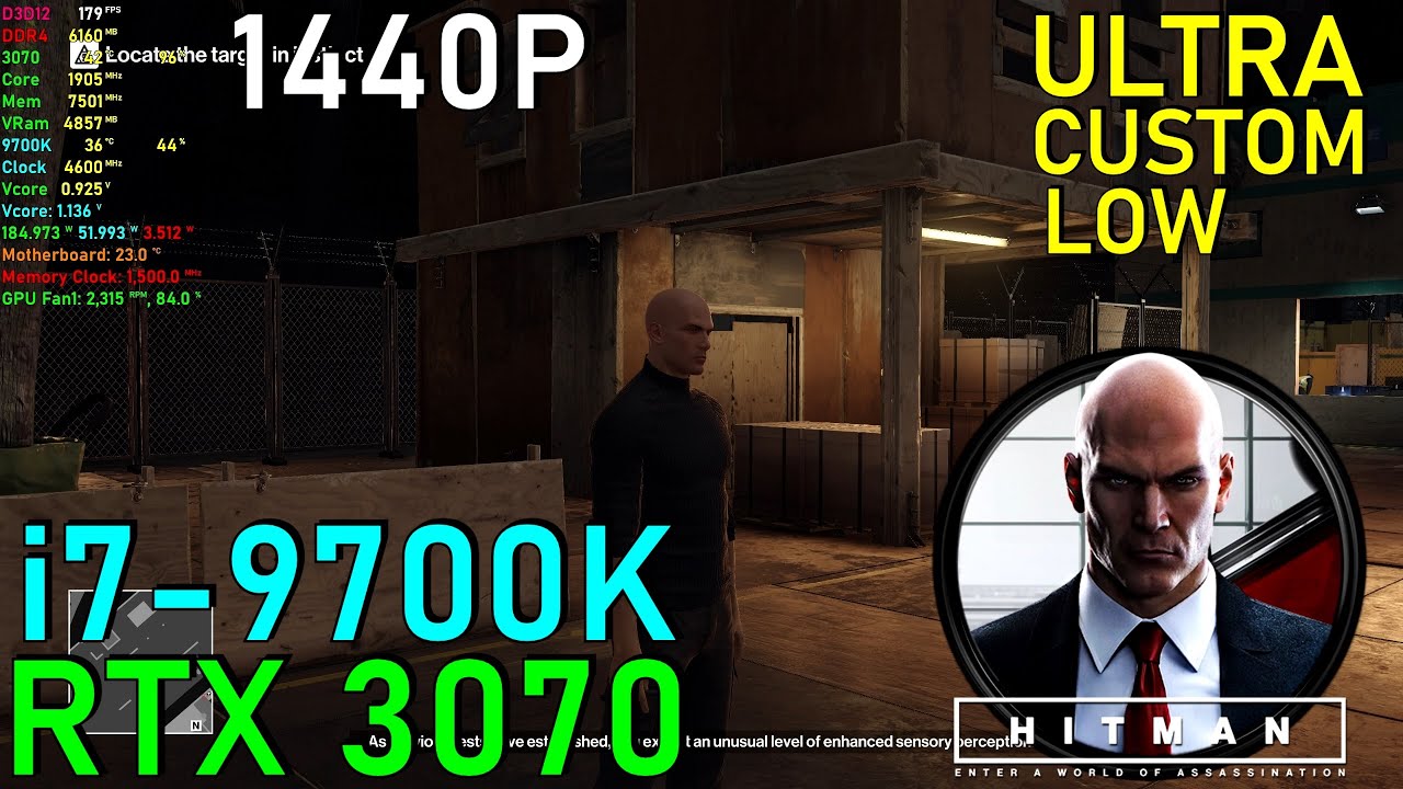 Hitman Rtx 3070 9700k Max Settings 1440p Youtube