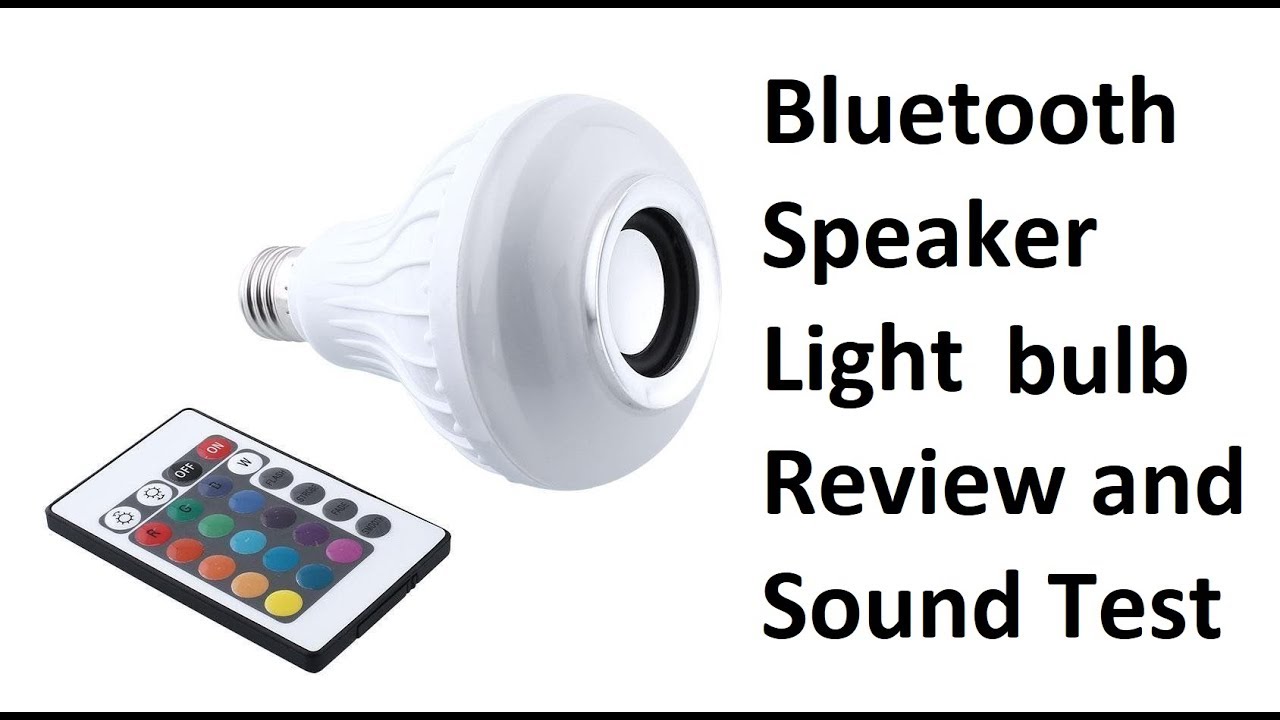 Bluetooth Speaker Lightbulb Unboxing Review And Sound Test Youtube