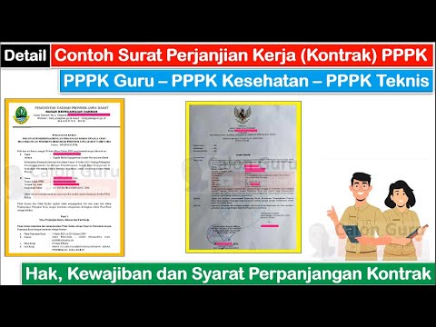 Detail Isi Perjanjian Kerja Kontrak Pppk Hak Kewajiban Syarat