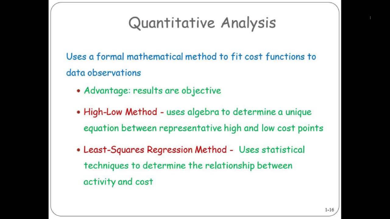 Quantitative Analysis Youtube