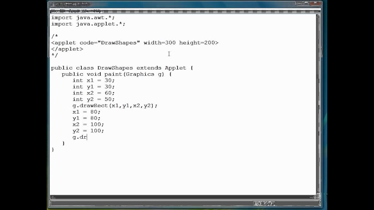 Advanced Java Programming Tutorial Drawing Shapes Youtube