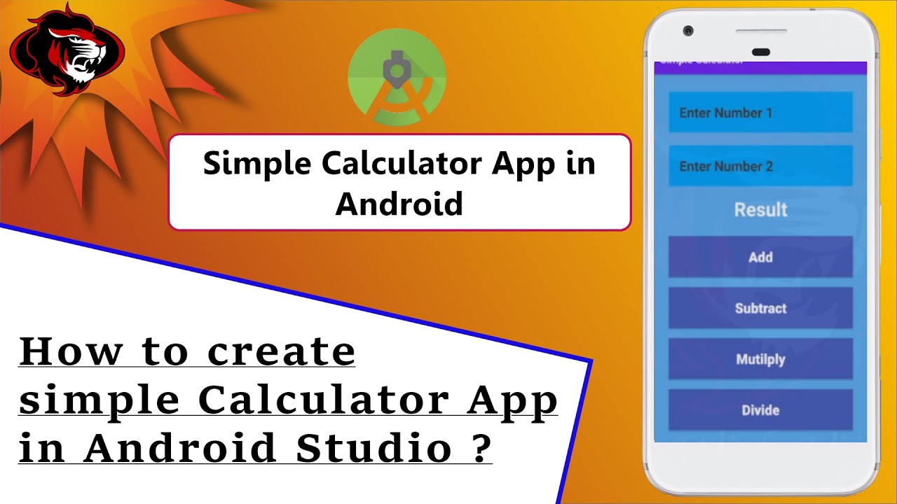 Calculator In Android Studio How To Create Simple Calculator In